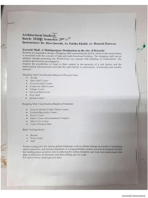 Architecture Design Brief Pdf