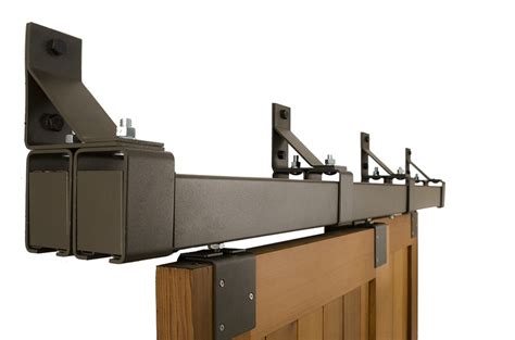 Box Track Bypass Barn Door Hardware Kit Heavy Duty Interior And Exterior 600 Lb Bypass Barn