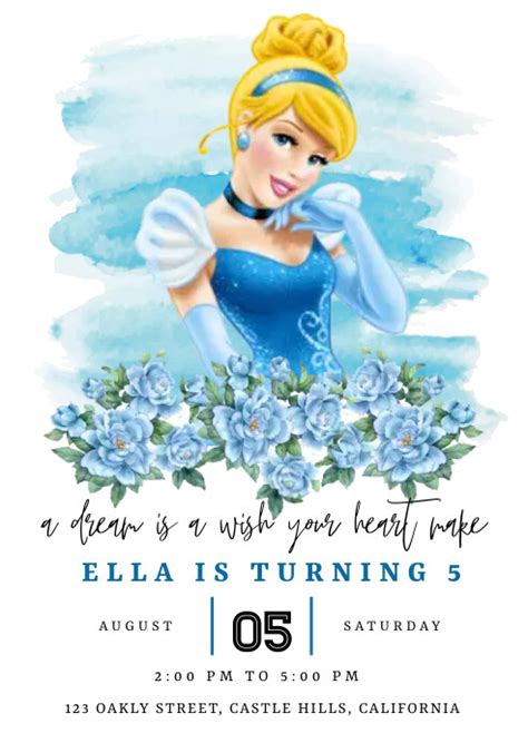 Princess Cinderella Template Postermywall