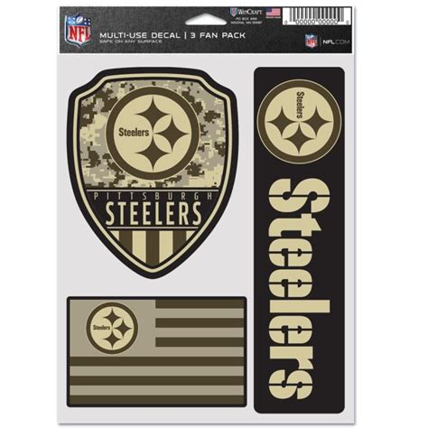 Pittsburgh Steelers Digi Camo Decal 3 Pack