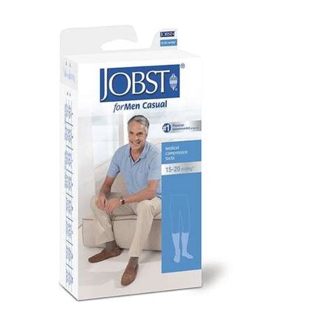 Jobst Men Casual Knee High 15 20mmhg Compression Socks