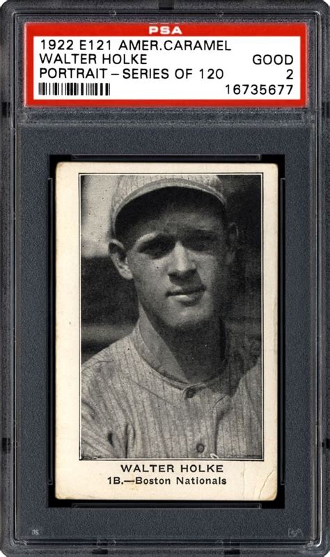 1922 American Caramel Series Of 120 E121 Walter Holke Portrait