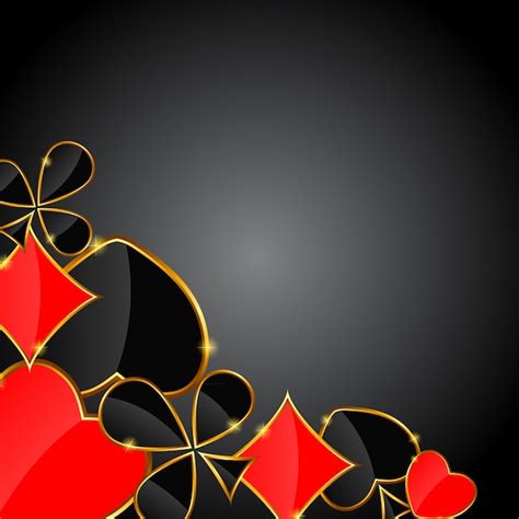 Premium Vector Abstract Background With Card Suits For Design Vector Illustration