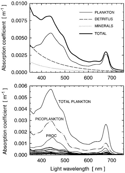 Top Total Absorption Coefficient By Suspended Particulate Matter And Download Scientific