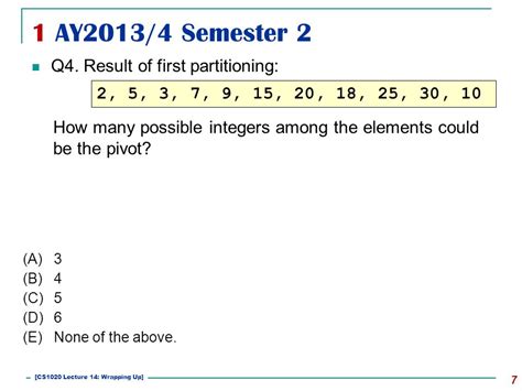 Cs1020 Data Structures And Algorithms I Lecture Note 14 Ppt Video