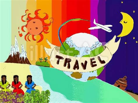 景色旅行イラスト No 1059683｜無料イラスト・フリー素材なら「イラストac」