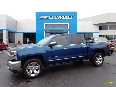 2018 Deep Ocean Blue Metallic Chevrolet Silverado 1500 Ltz Crew Cab 4x4