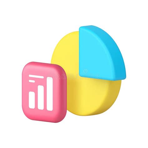 statistic analyzing diagram data infographic research report 3d icon