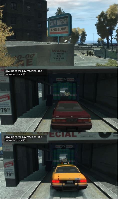 Grand Theft Auto Iv Car Washes Advertise A 2 Discount For Taxi Cabs