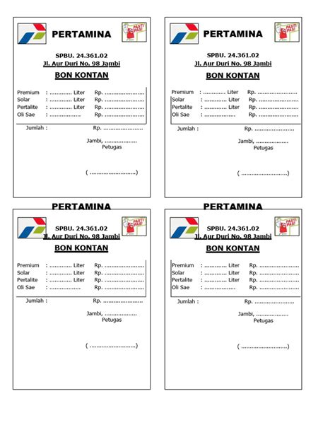 Nota Pertamina Pdf