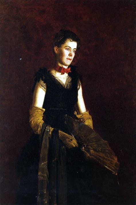 Thomas Eakins Portrait Of Letitia Wilson Jordan Canvas Print Art Megamart
