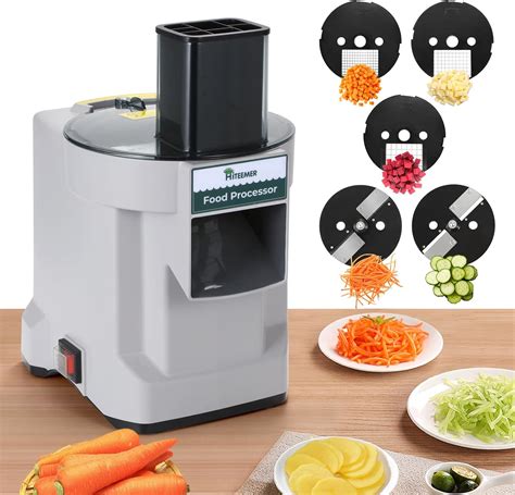 Hiteemer 5 In 1 Electric Vegetable Chopper Commercial Vegetable Dicer Food