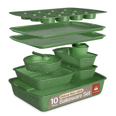 Bakken Swiss 10 Piece Bakeware Sets Nonstick Carbon Steel Baking