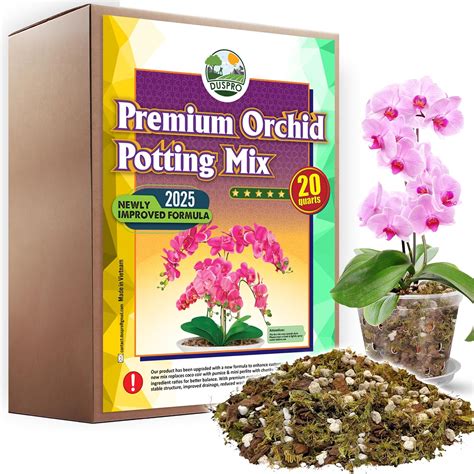 Upgraded Duspro Orchid Potting Mix For Repotting With