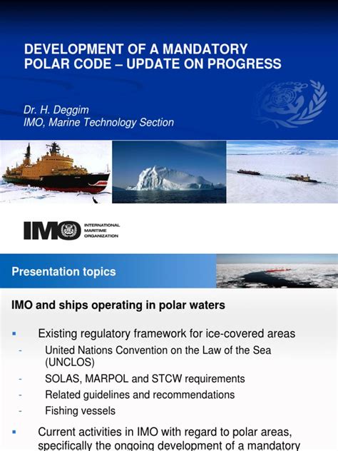Polar Code Ppt Imo Ships Water Transport
