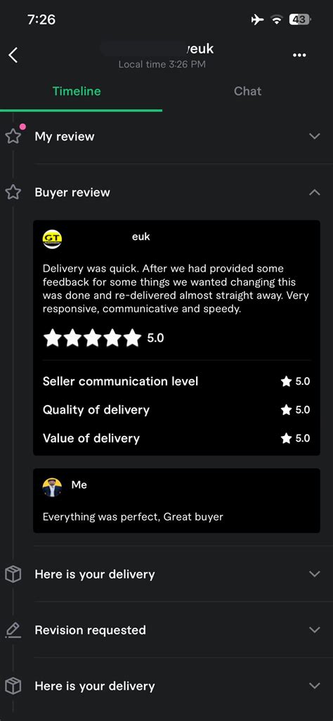 5 Star Review From A Satisfied Customer On Fiverr Muhammad Hamza