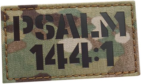 Ir Multicam Psalm 144 1 2×3 5 Ocp Christian Morale Tactical Patch Bigamart