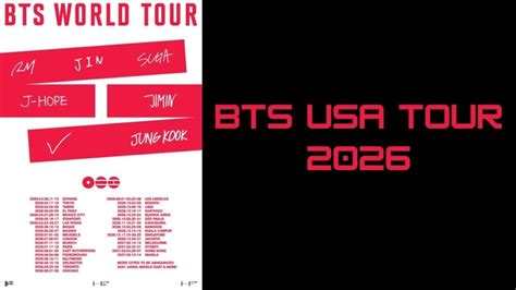 Bts Setlist 2026 World Tour Dates Concert Songs And Tickets