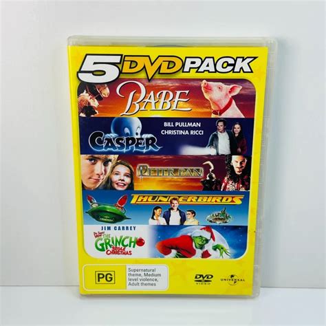 Babe Casper Peter Pan Thunderbirds The Grinch Dvd 5 Disc
