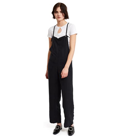 11 Ways To Wear Black Overalls Who What Wear