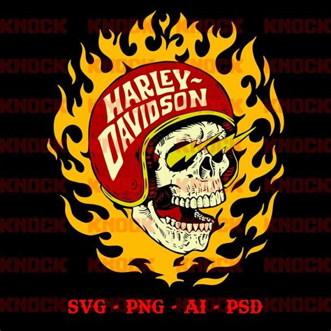 Harley Davidson Hand Drawn Digital Artwork Biker Wall Art Instant