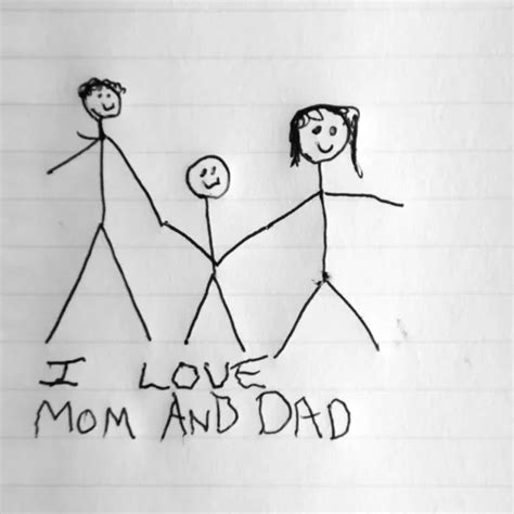 I Love Mom And Dad Stock Photo Vlue