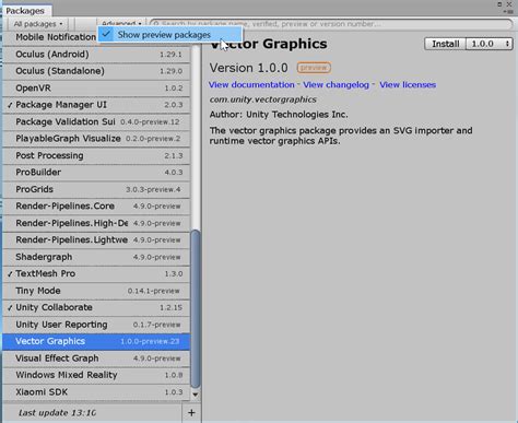 Cannot Import An Svg Into A Unity Project Game Development Stack