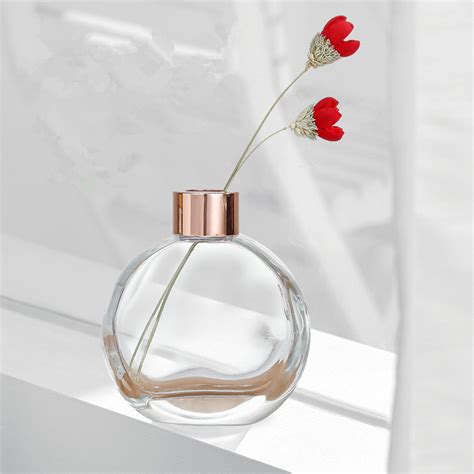 Hot Sale Clear Flat Glass Essential Oil Reed Diffuser Bottle Flat Glass Essential Oil Reed