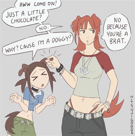 Rule 34 2girls Animal Ears Clothed Dialogue Dog Collar Dog Ears Dog