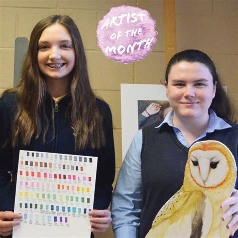 Artists Of The Month Olivia Berke And Molly Wray Mount De Sales Academy