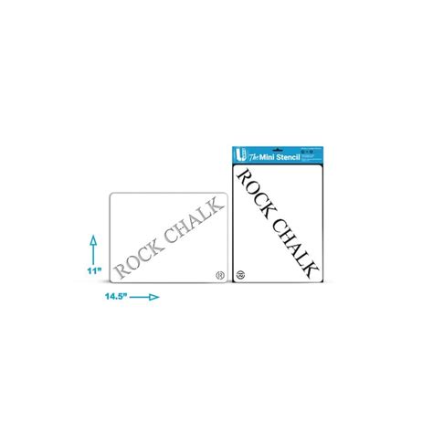U Stencil Ku Rock Chalk Mini Stencil At
