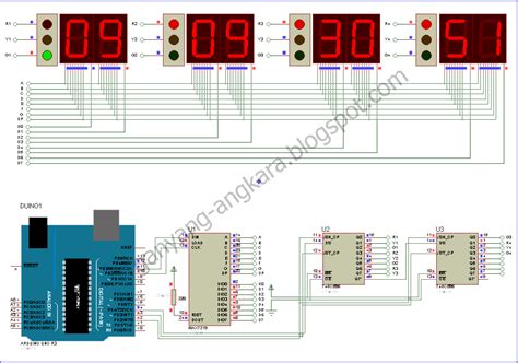 membuat traffic light menggunakan arduino