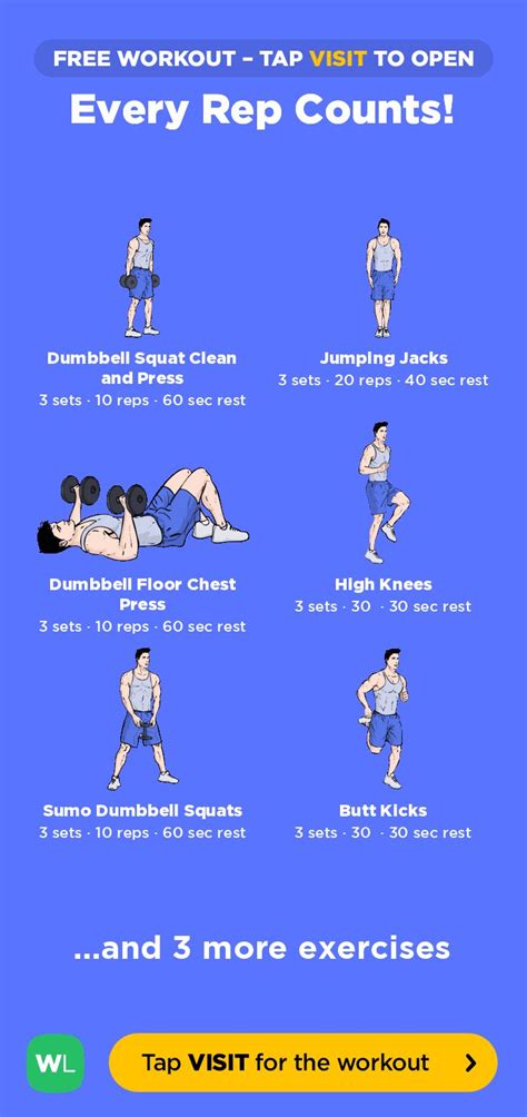 Every Rep Counts · Free Workout By Workoutlabs Fit Free Workouts