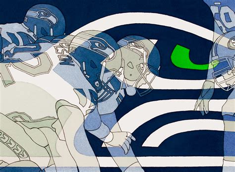 Seattle Seahawks Logo Series Nfl Watercolor Art — Alvin Fall Art