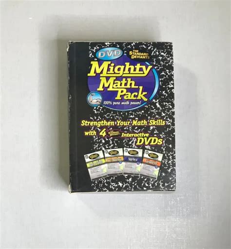 The Standard Deviants Mighty Math Pack Dvd 4 Dvd Titles In 1 Pack £