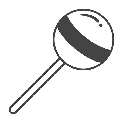 Lollipop Vector Outline Illustration 16889426 Vector Art At Vecteezy