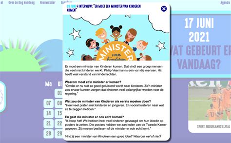 Er Moet Een Minister Van Kinderen Komen Vraaggesprek Met Philip