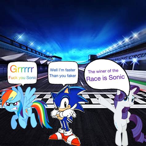 Sonic And Rainbow Dash Race Comic Dub By Shadowxcode On Deviantart
