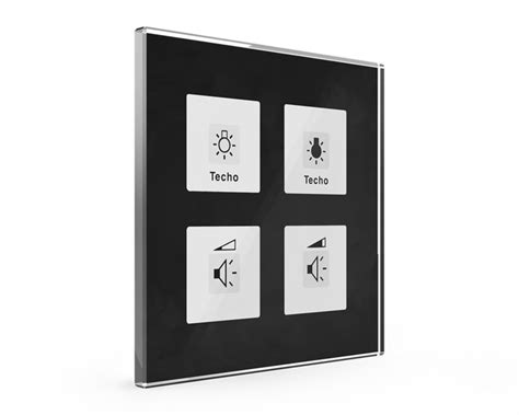 Knx Glass Push Button Plus 4 8 Botones Acabado De Cristal Knx Panama