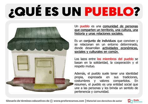 Qué es un Pueblo | Definición de Pueblo