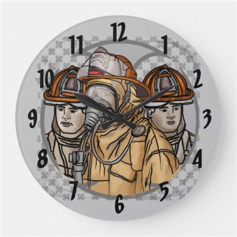 Firefighter Team Clock Zazzle Firefighter Wildland Firefighter Clock