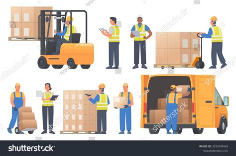 Warehouse Worker Cartoon 6179 Warehouse Worker Cartoon Images Stock