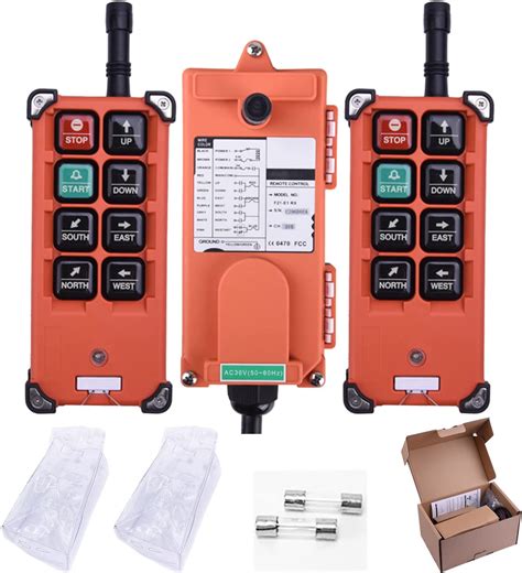 Amazon.com: Industrial Wireless Crane Remote Control kit F21-E1B 8 ...