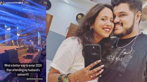 Swanandi Tikekar Shares Happiness As She Attends The New Year Live Music Concert Of Husband