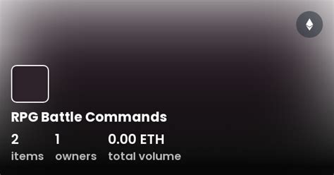 RPG Battle Commands Collection OpenSea