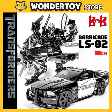 Mô Hình Bmb Barricade Ls 02 Transformers Robot Biến Hình Ls02 18cm