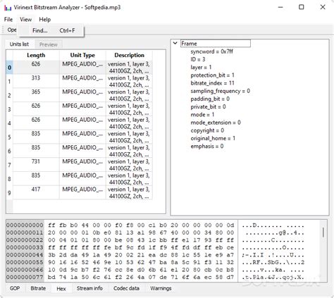 Virinext Bitstream Analyzer Download Softpedia