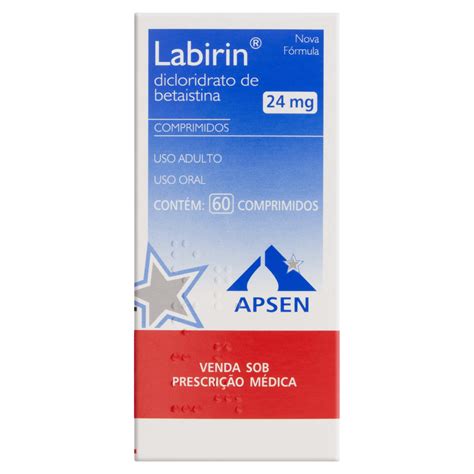 Labirin 24mg Apsen 60 Comprimidos