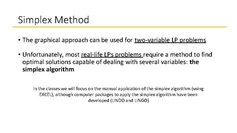 The Simplex Method Susana Barreiro 17 March 2021