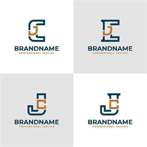 Elegant Letters Cj And Jc Monogram Logo Suitable For Business With Cj Or Jc Initials 39581412